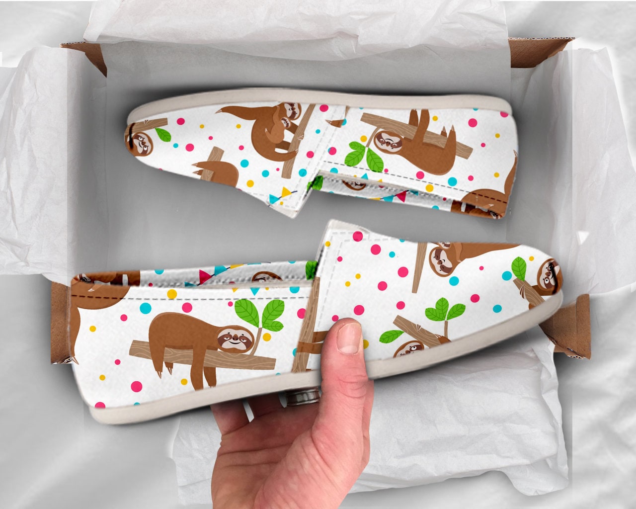 Cute Sloth Shoes Sloth Shoes Cute Shoes Women Canvas - Etsy