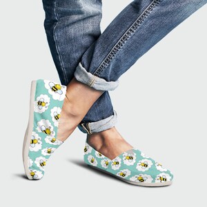Cute Bee Womens Casual Shoes Bee Shoes Womens Shoes Canvas Women Shoes ...