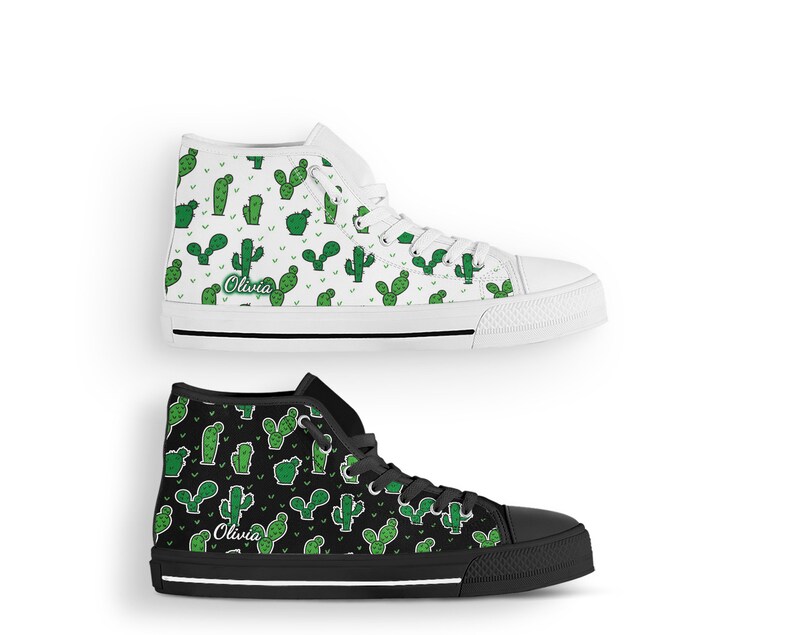 Cactus Plant Shoes Kawaii Sneakers Cute Clothing Cactus - Etsy