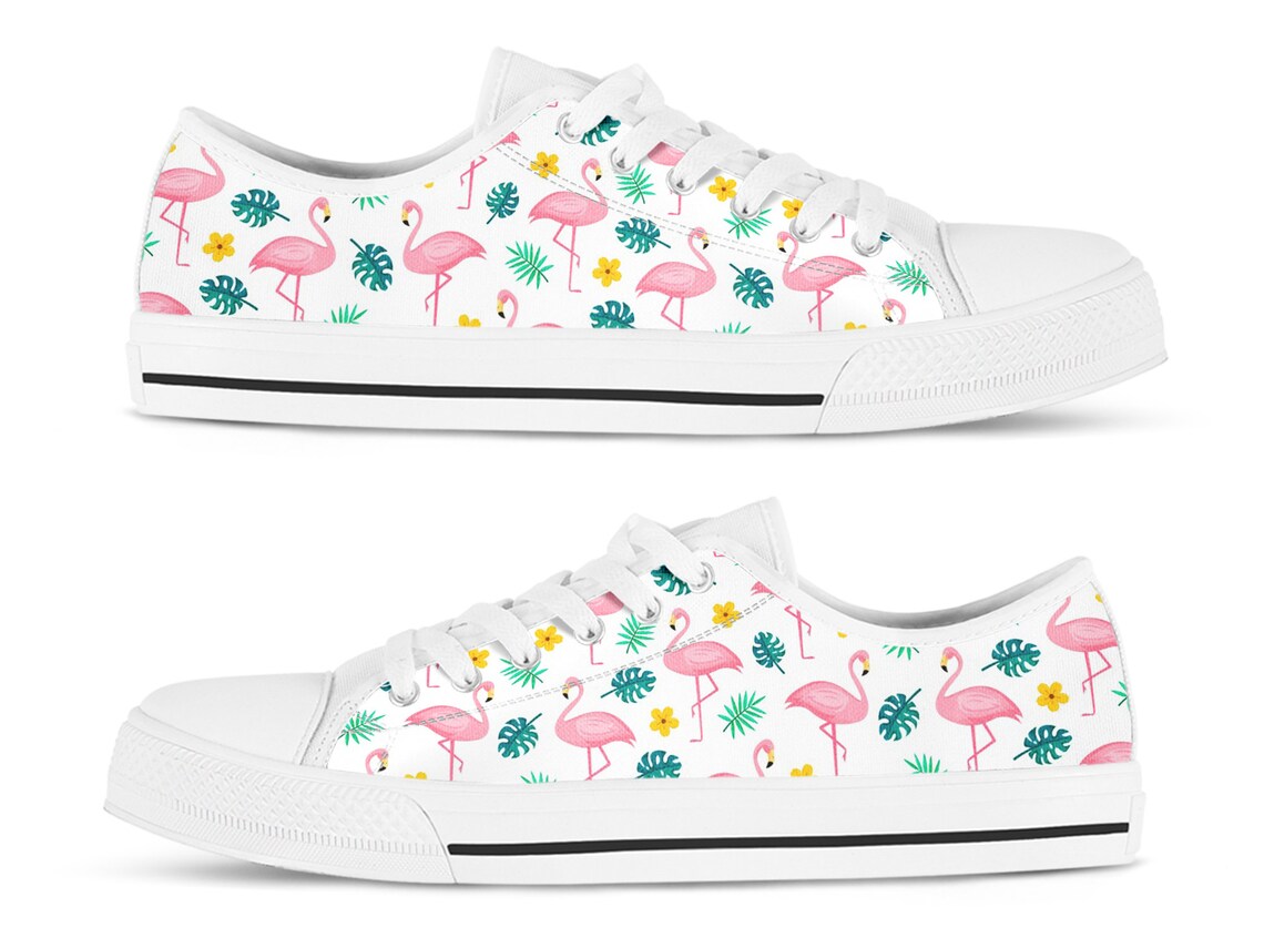 Womens Flamingo Shoes Flamingo Sneakers Flamingo Print - Etsy