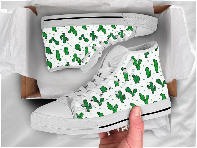 Cactus Plant Shoes Kawaii Sneakers Cute Clothing Cactus - Etsy