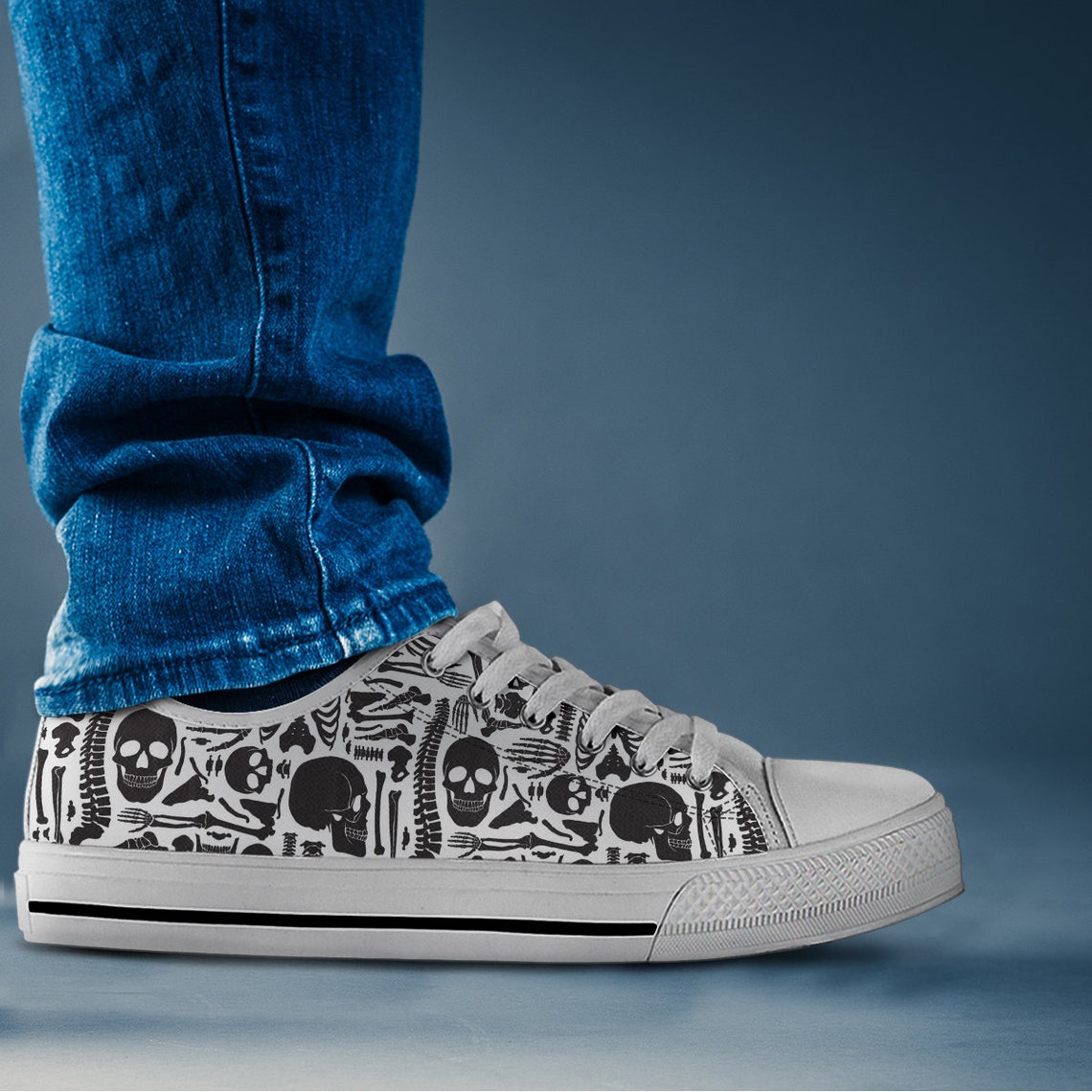 Human Bones Shoes Skeleton Sneakers Bones Shoes Casual | Etsy