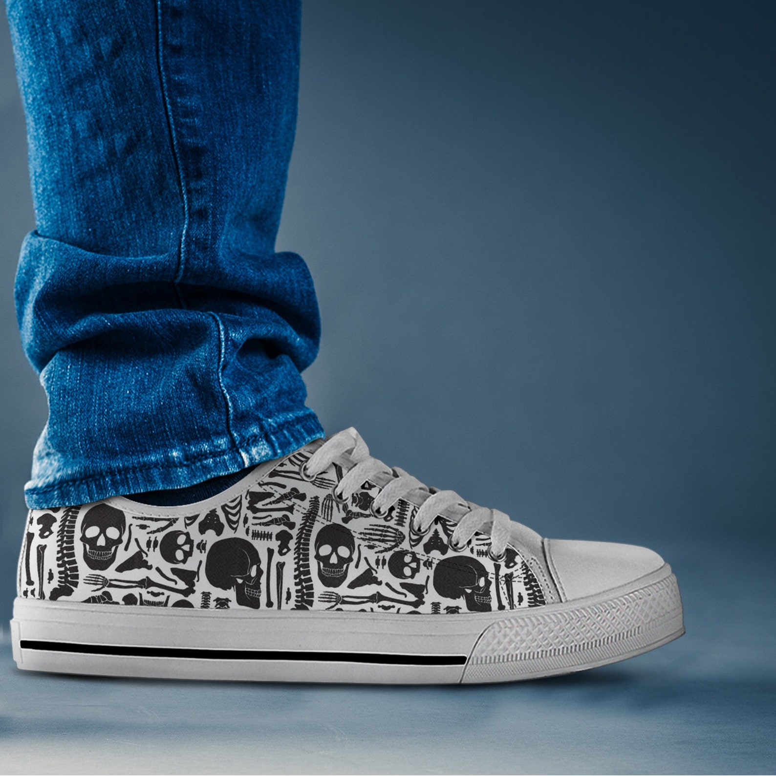 Human Bones Shoes Skeleton Sneakers Bones Shoes Casual | Etsy