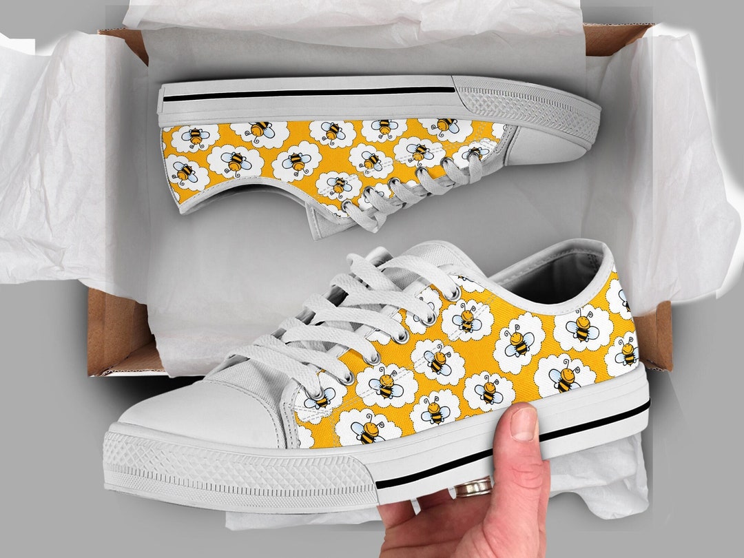 Casual Bee Shoes | Bee Sneakers | Cute Shoes | Casual Shoes | Bee Gifts ...