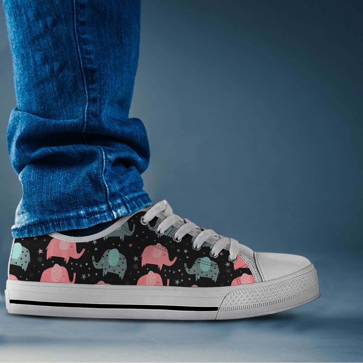 Elephant Shoes Elephant Sneakers Cute Shoes Casual Shoes - Etsy