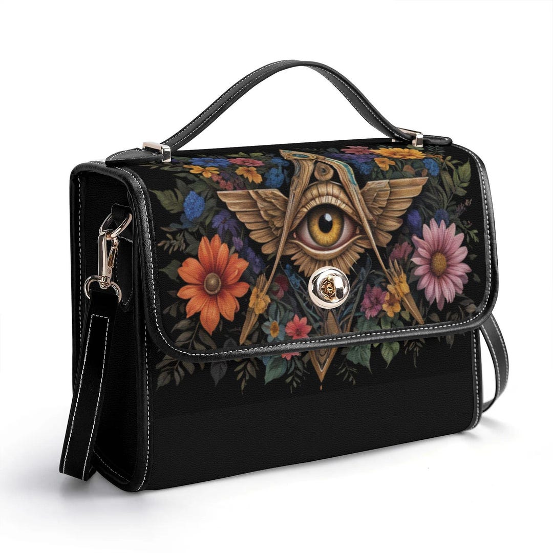 Spiritual Gift Awakening Satchel Bag PU Vegan Leather Satchel Bag ...