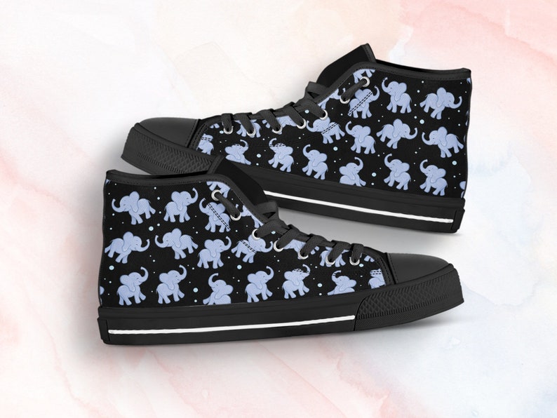 Happy Elephant Shoes Elephant Sneakers Cute Clothing - Etsy
