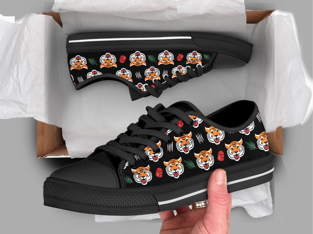 Asian Tiger Shoes Sneakers Tiger Print Pattern Tiger Lover Gifts Custom ...