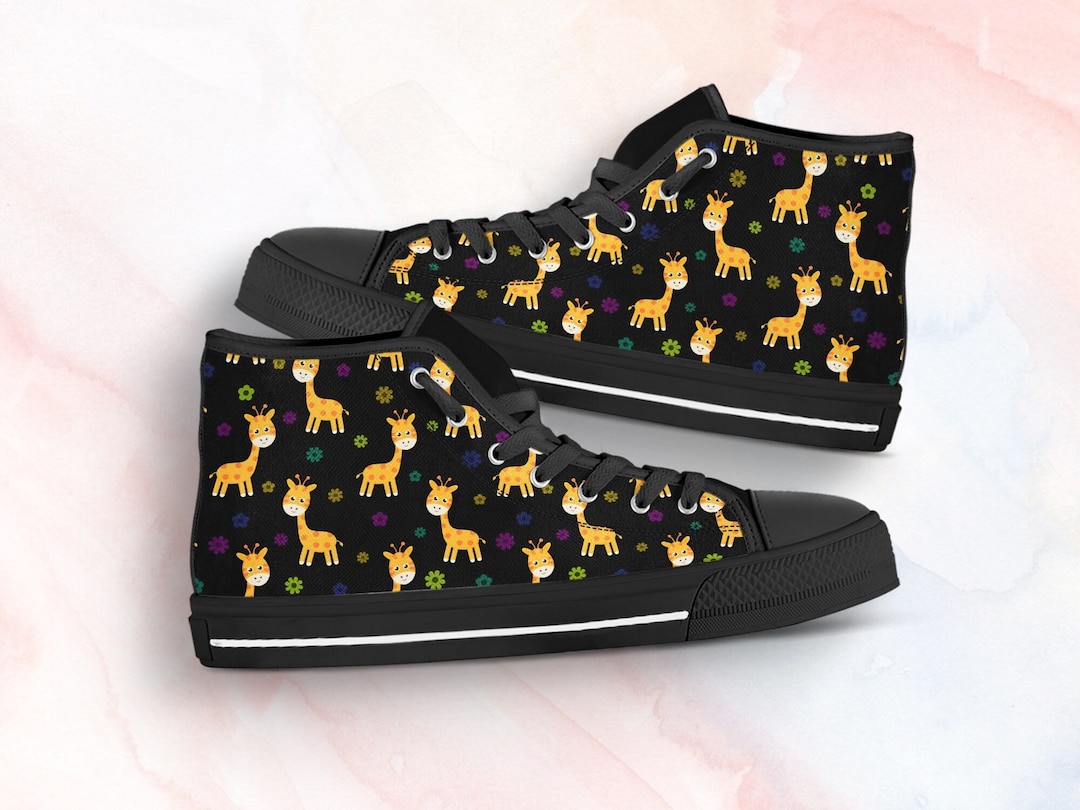 Cute Giraffe Shoes Kawaii Sneakers Cute Clothing Giraffe Gifts Custom ...