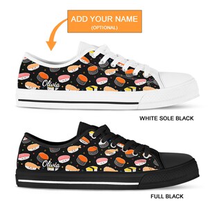 Cute Sushi Shoes Sushi Sneakers Sushi Shoes Casual Shoes Sushi Gifts ...