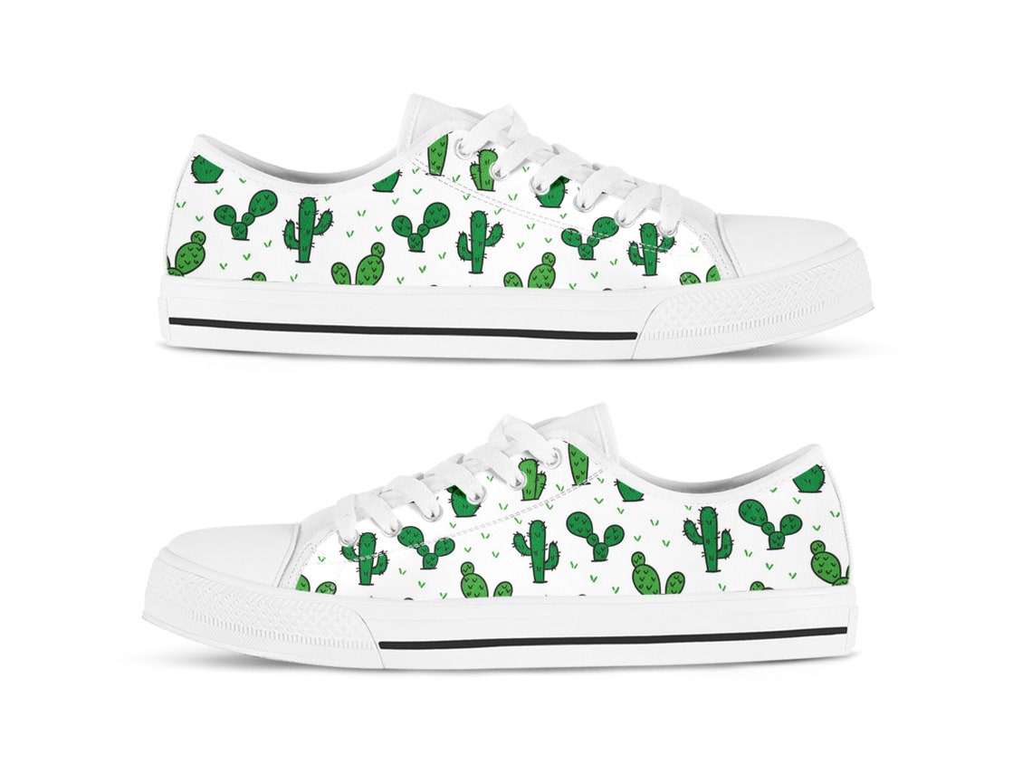 Cactus Casual Shoes Cactus Sneakers Cute Shoes Casual | Etsy