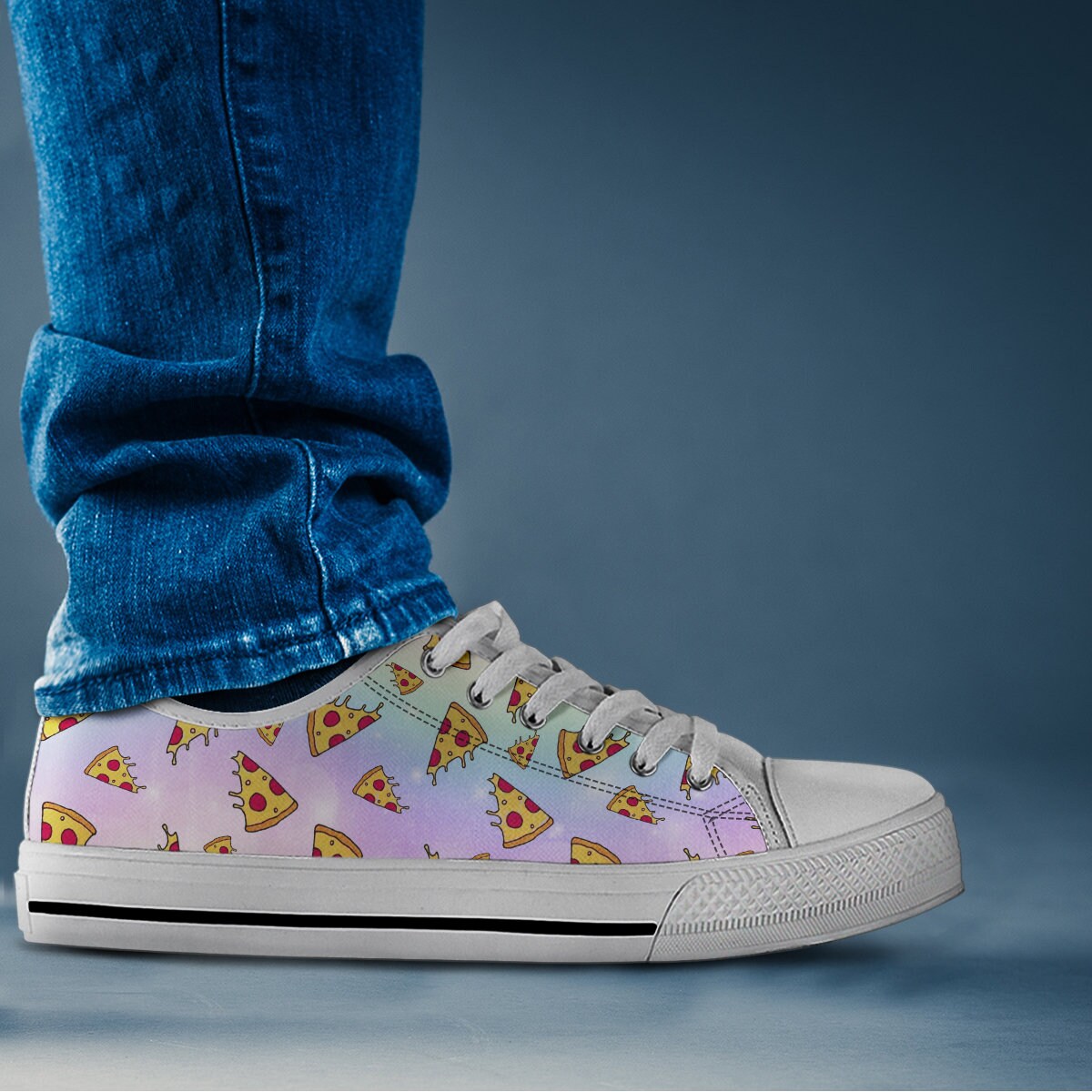 Pastel Pizza Shoes Pizza Sneakers Cute Shoes Casual - Etsy