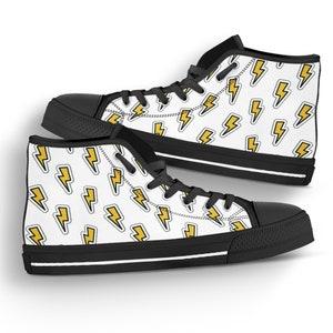 Flash Emoji Shoes Lightning Flash Sneakers Cute Shoes Emoji Pattern ...