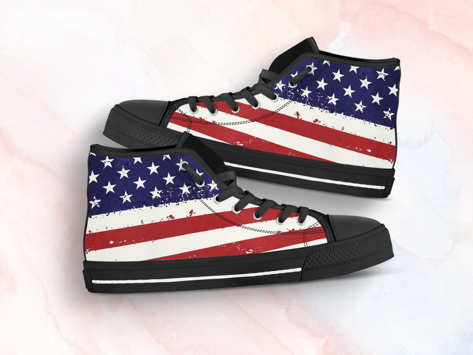 US Flag Shoes American Flag Sneakers America Flag Shoes | Etsy