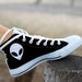 Custom Alien Shoes Alien Sneakers Black White Alien Shoes, Custom High ...