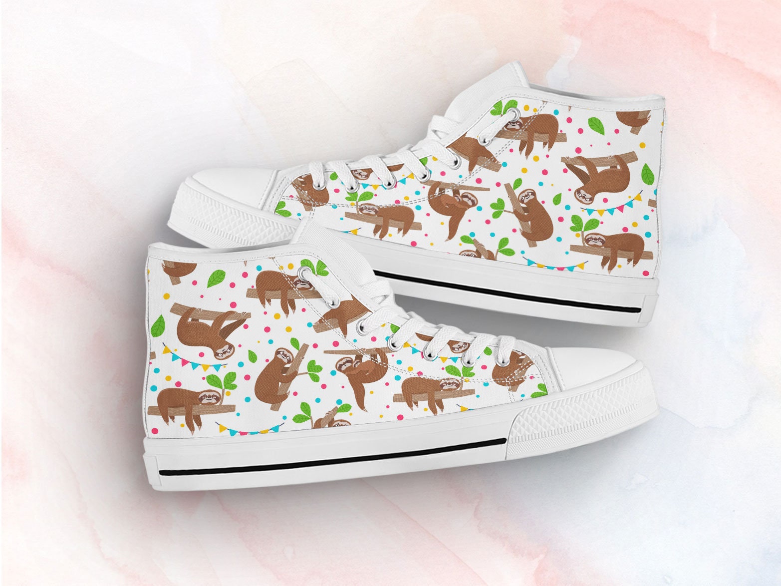 Lazy Sloth Shoes Sloth Sneakers Cute Shoes Sloth Gifts | Etsy