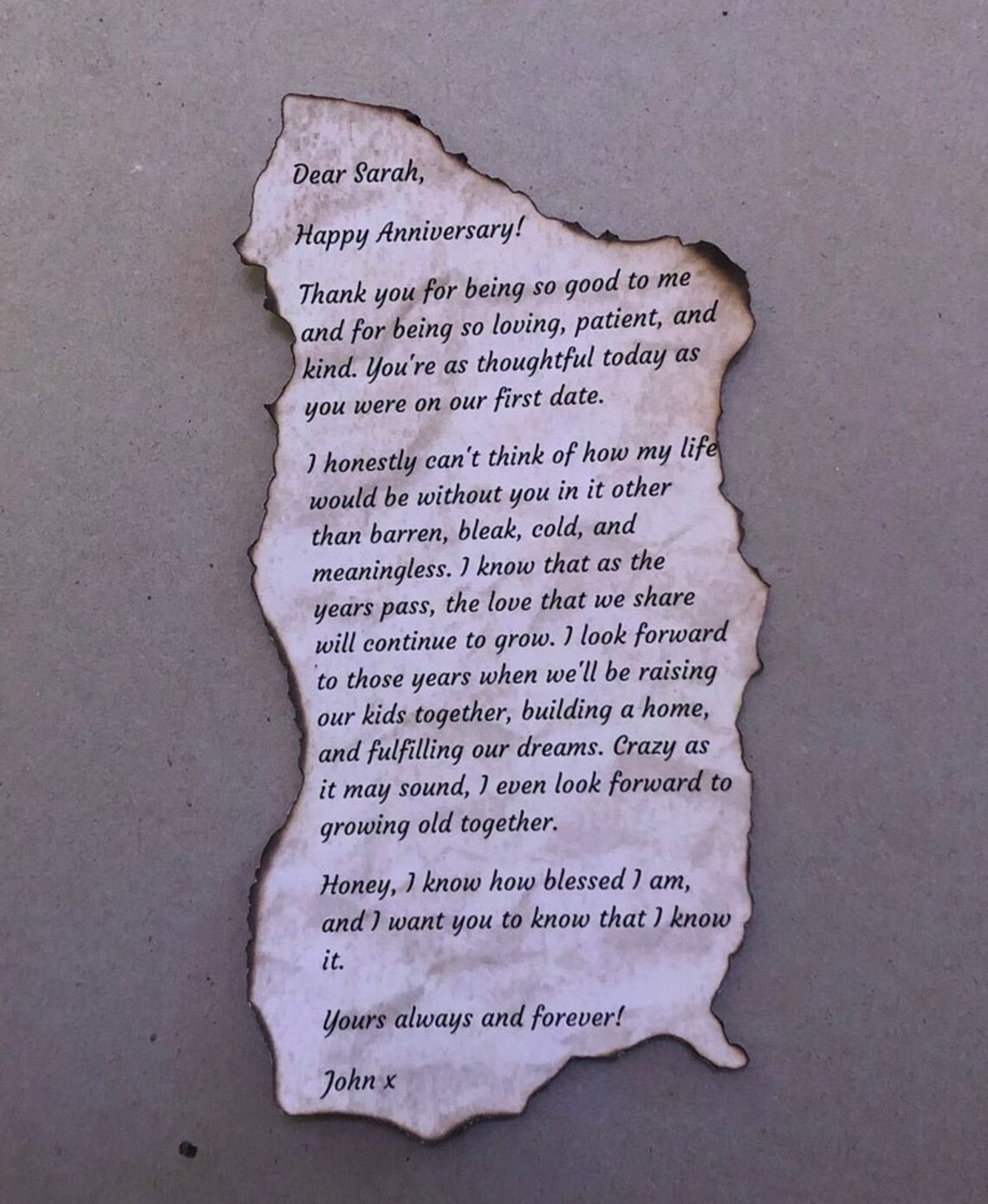 Free Delivery-personalised Message in a Glass Bottle, Romantic Birthday ...