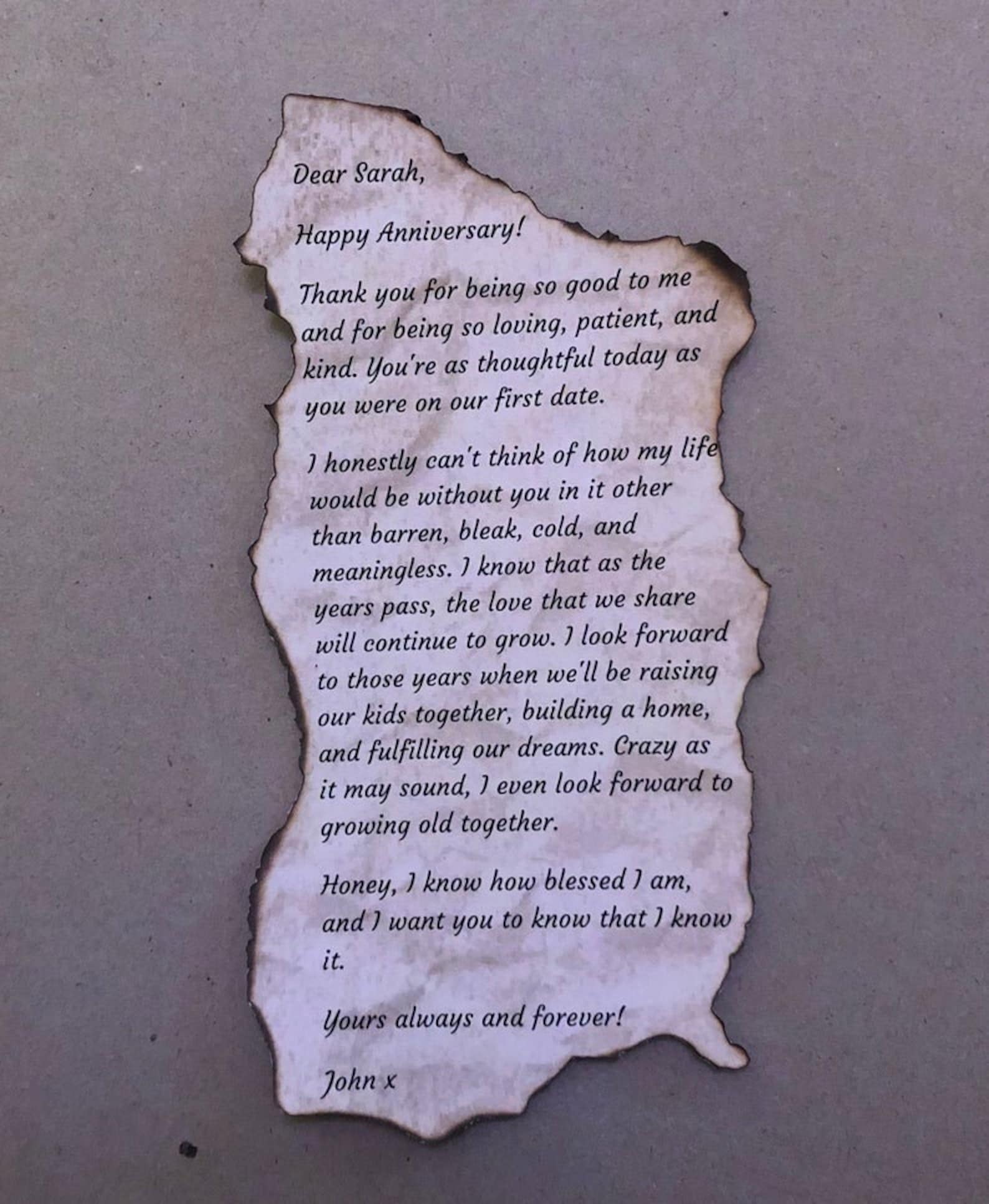 Free Delivery-personalised Message in a Glass Bottle, Romantic Birthday ...