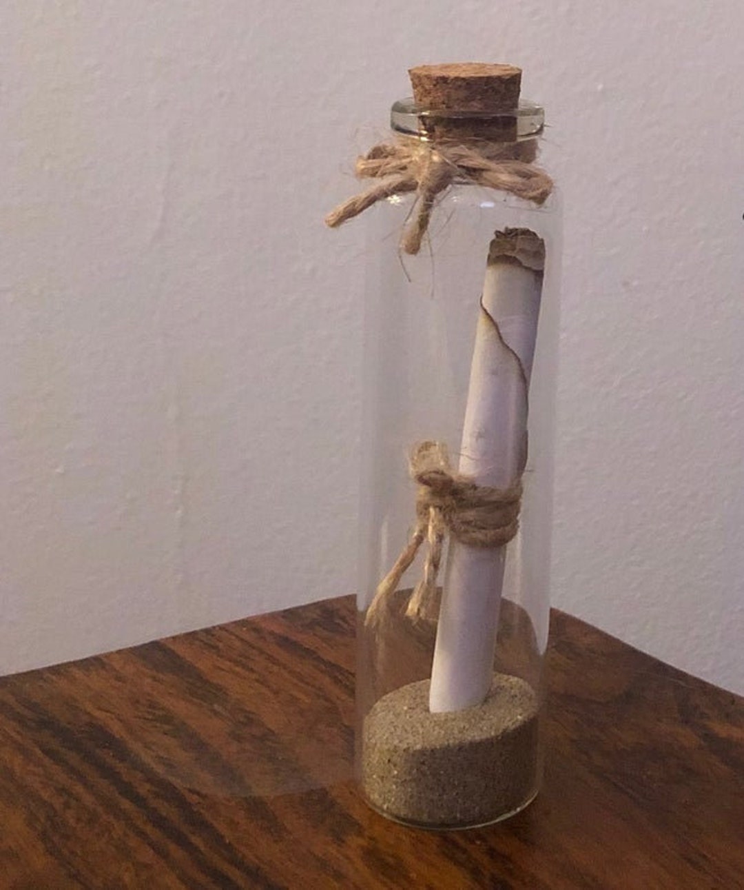 Free Delivery-personalised Message in a Glass Bottle, Romantic Birthday ...