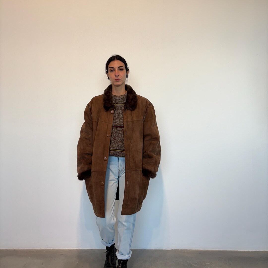 Heavy Shearling Sheepskin Vintage 80s / Sheepskin Shearling Women ...