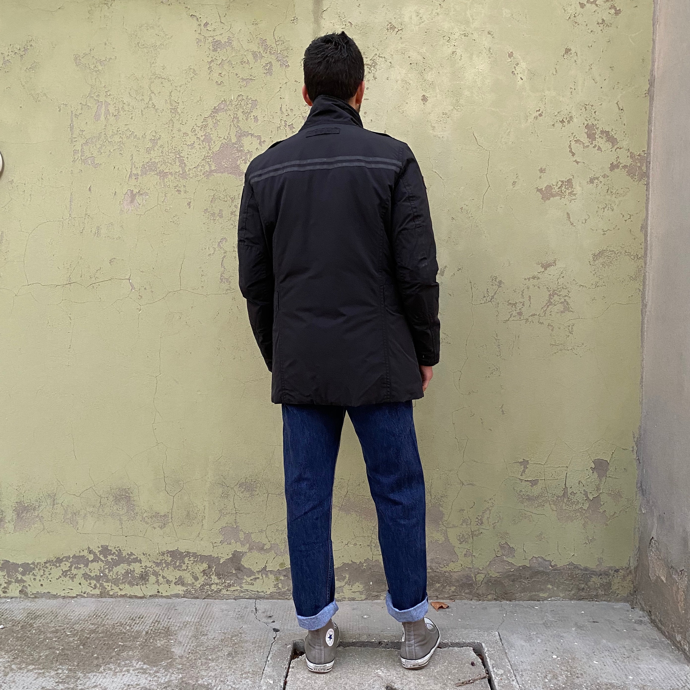 MUSEUM Vintage Down Jacket 90s /men's Jacket Museum Black | Etsy UK