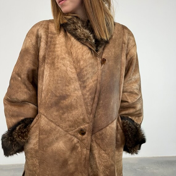 SHEAR COAT super soft vintage 80s / vintage women's m… - Gem