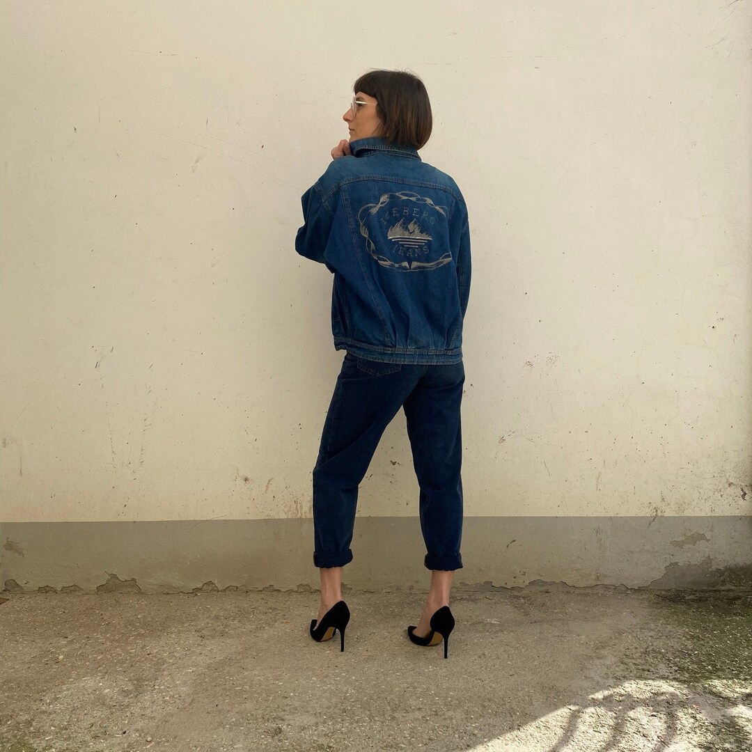 ICEBERG Vintage Denim Jacket 80s / Vintage 80s Iceberg Denim Jacket ...