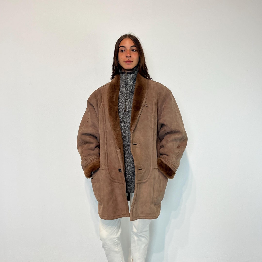Vintage 80s Sheepskin Shearling / Vintage Women's Sheepskin / Women's ...