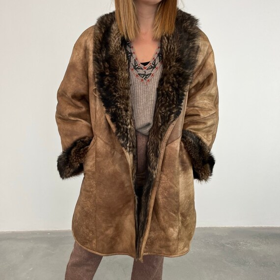 SHEAR COAT super soft vintage 80s / vintage women's m… - Gem