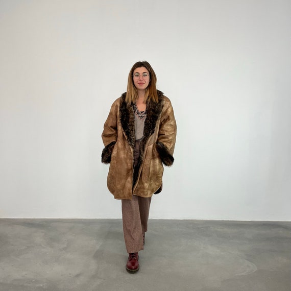 SHEAR COAT super soft vintage 80s / vintage women's m… - Gem