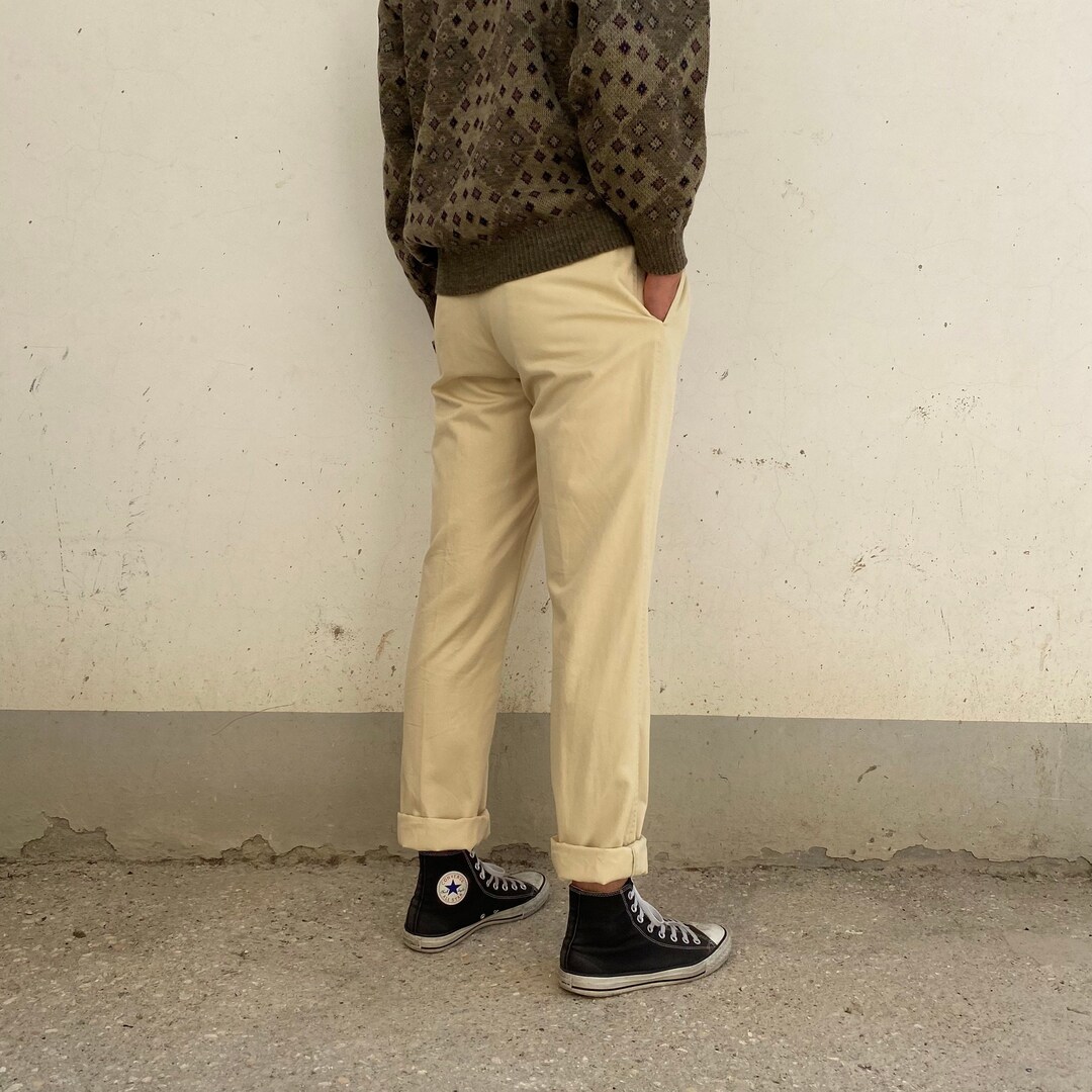 100% Cotton Vintage 80s Trousers / High Waisted Men's Trousers ...