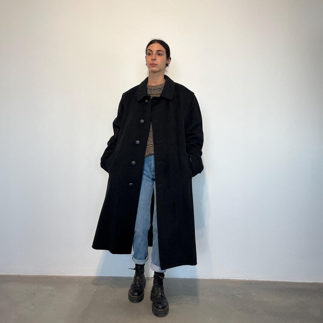 Loden Coat Grey / Vintage Women's Long Coat Loden Grey / Vintage Loden ...