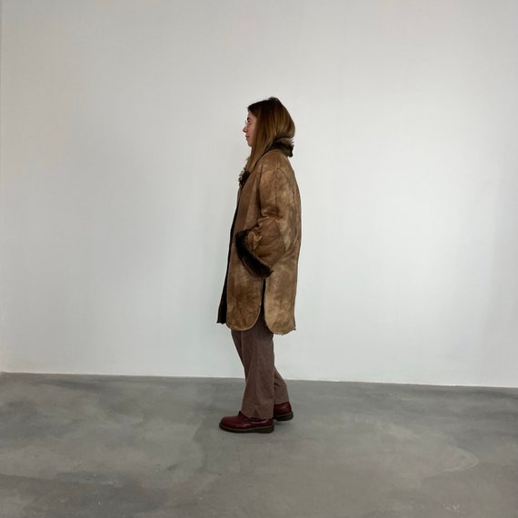 SHEAR COAT super soft vintage 80s / vintage women's m… - Gem