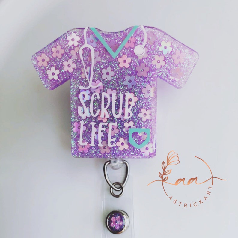 Scrub Life Badge Reel - Etsy