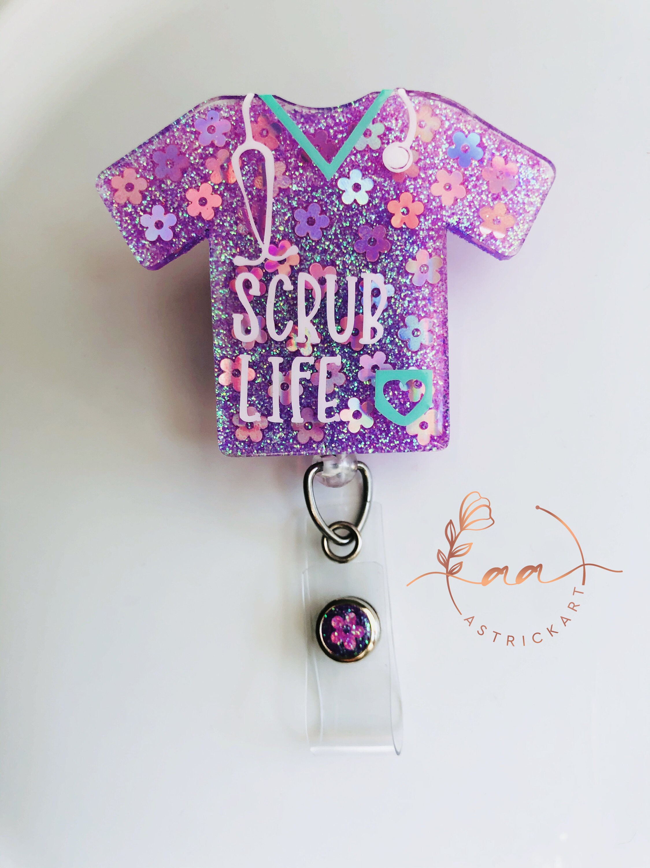 Scrub Life Badge Reel - Etsy