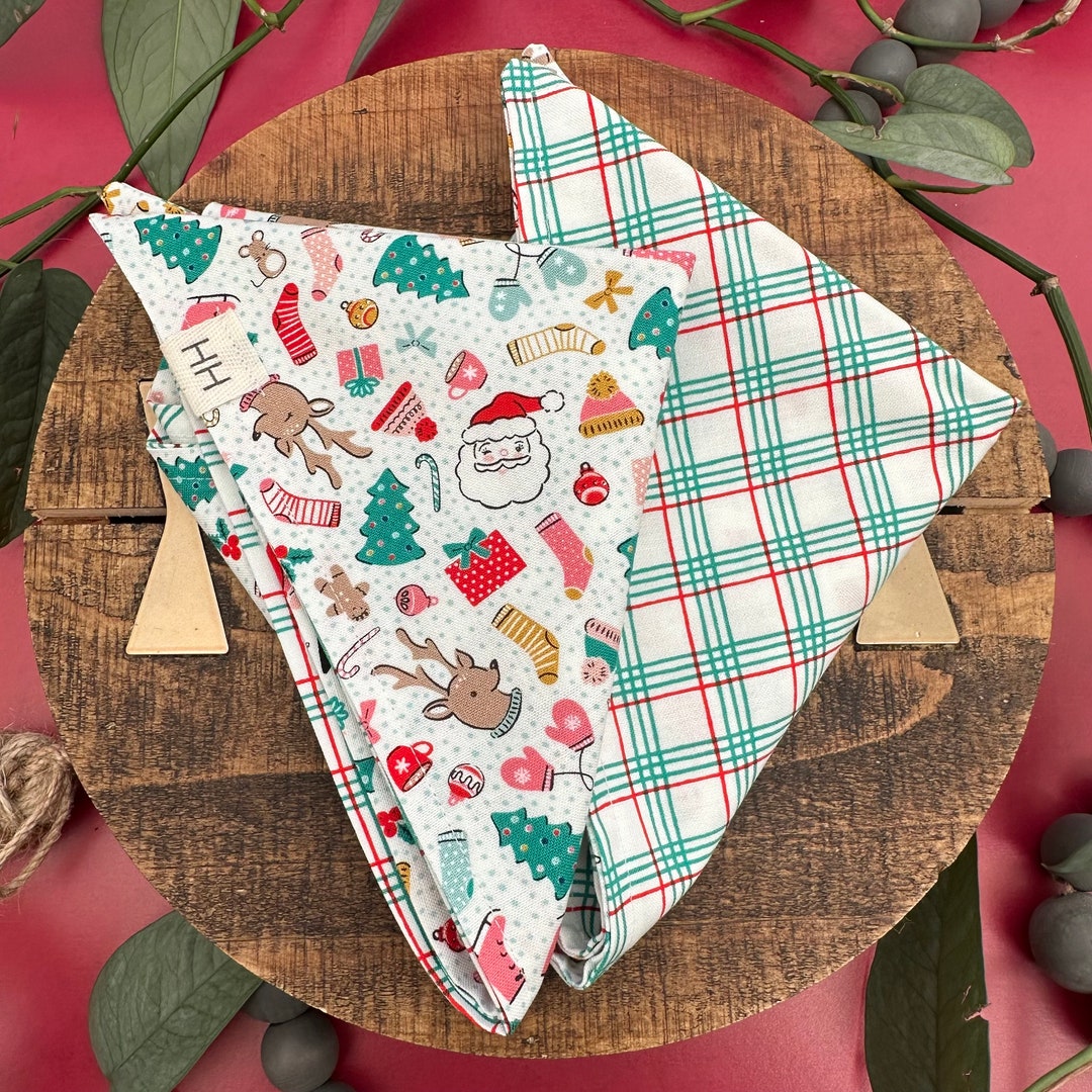 Old Time Christmas Bandana - Etsy