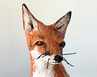 Fox Clay Sculpture - Etsy