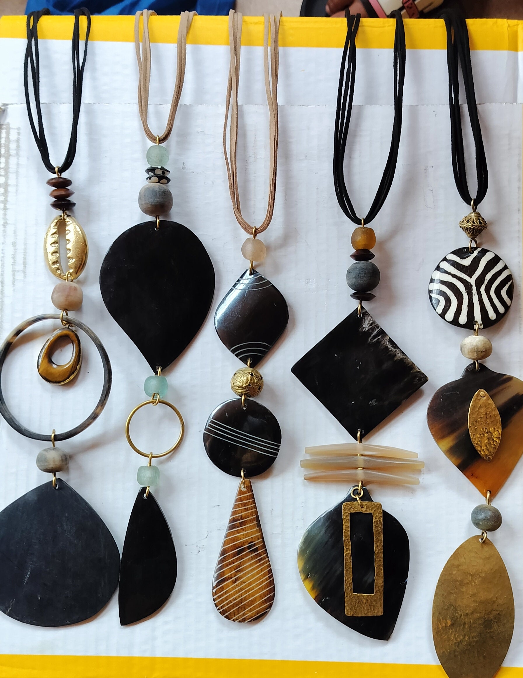 Horn Necklaces,bone Necklaces,african Jewelry, Kenyan Necklaces ...