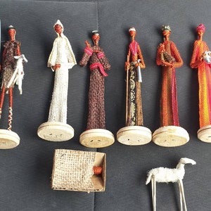 Christmass Nativity Set Display, Christmas Gift,african Nativity Set ...