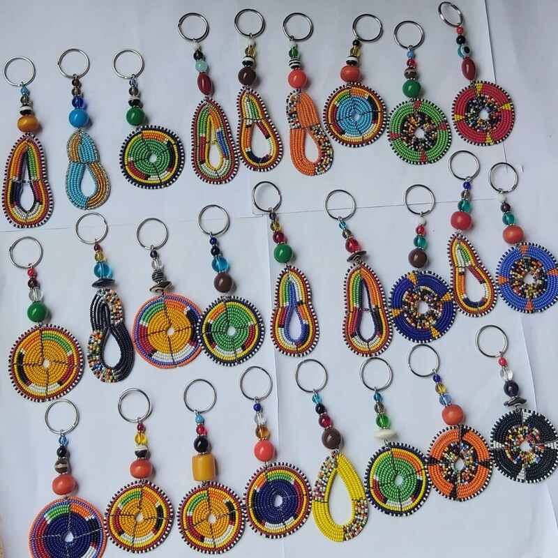 Beaded Keyring - Etsy