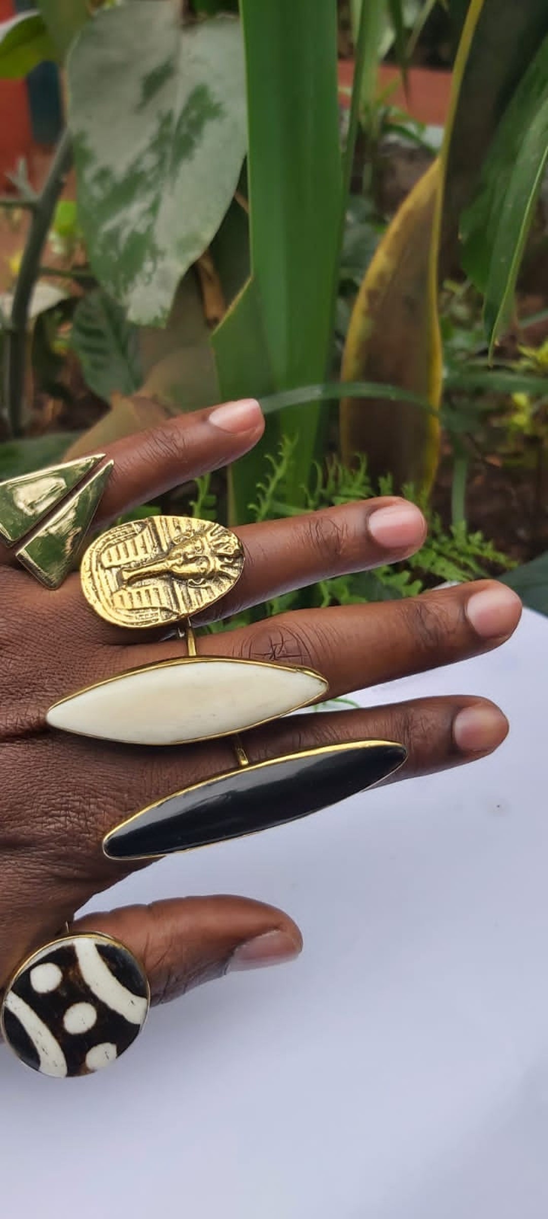 African Jewellery,brass Rings,adjustable Rings - Etsy UK