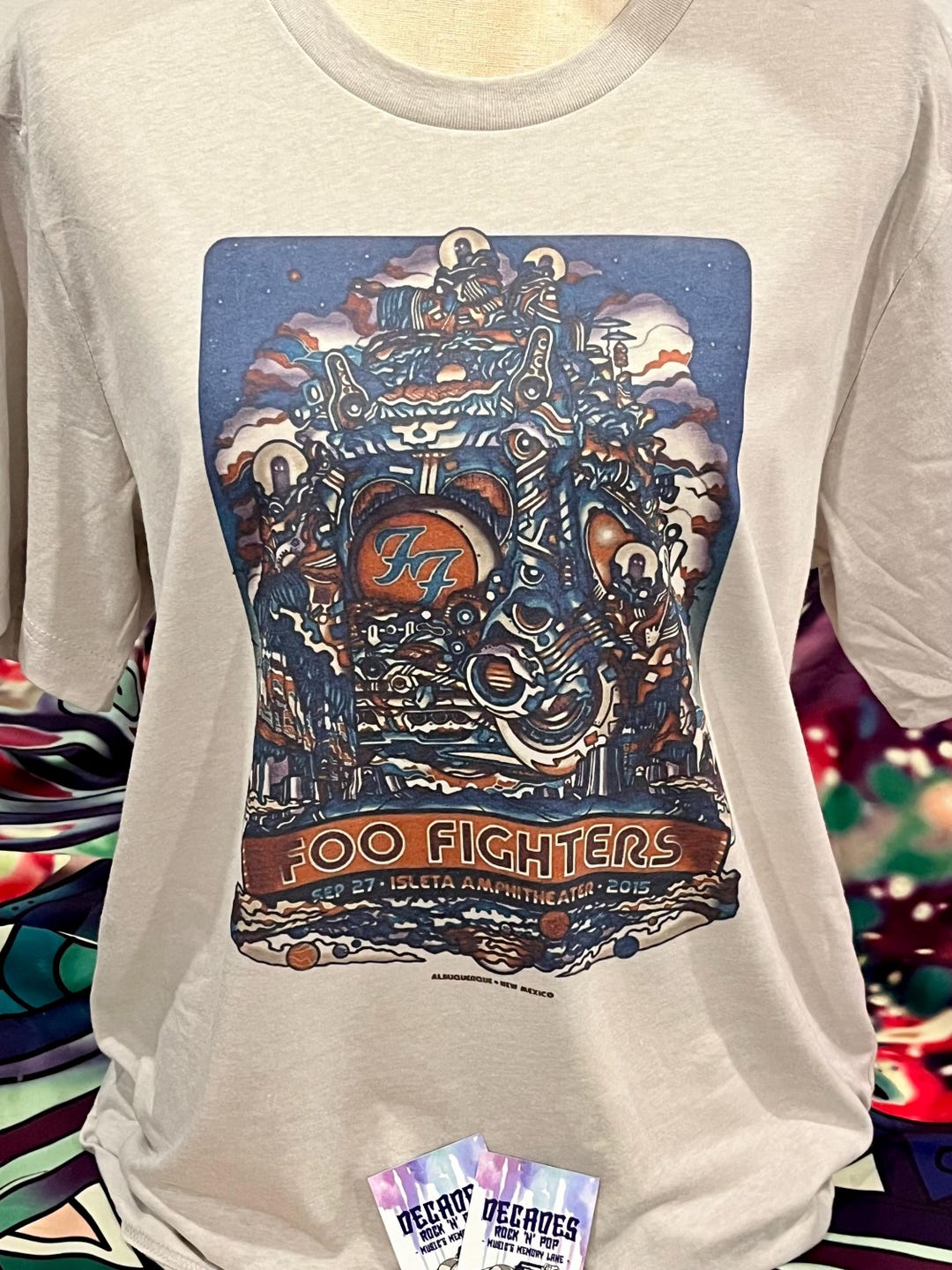 Foo Fighters 2015 Vintage Style Handmade Concert Tee, Dave Grohl Foo Fighters - Etsy