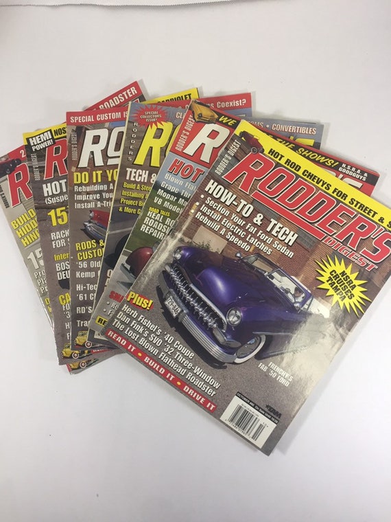 Vintage Rodders Digest Magazines 6 Issues | Etsy