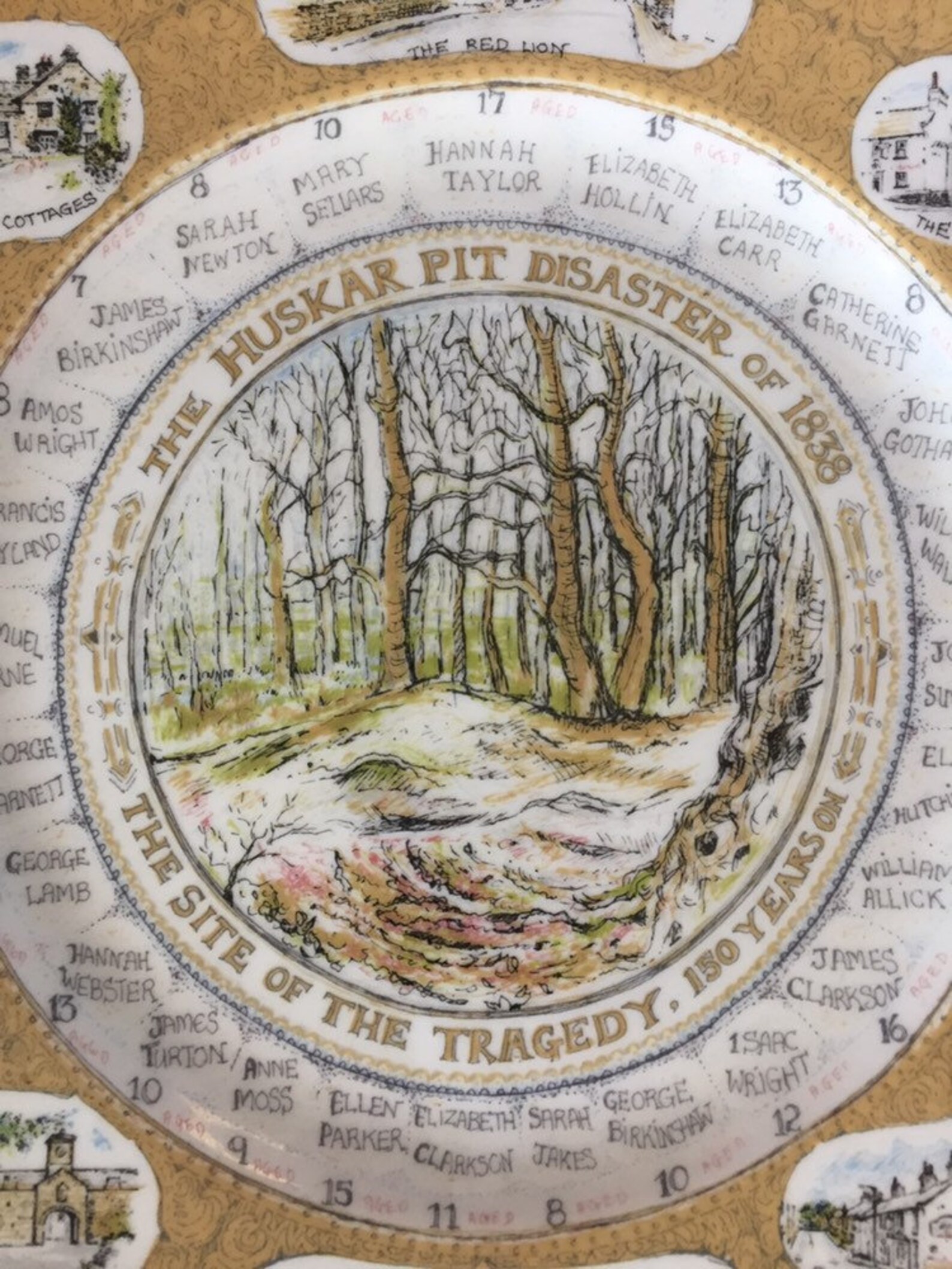 1838 Huskar Pit Disaster Commemorative Plate - Etsy