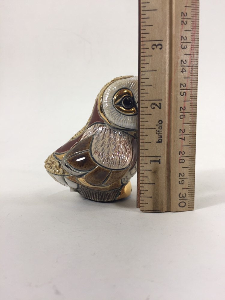 Derosa Baby Barn Owl Figurine - Etsy