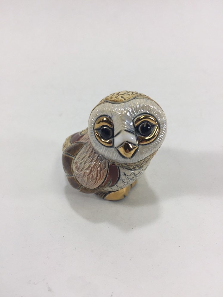 Derosa Baby Barn Owl Figurine - Etsy