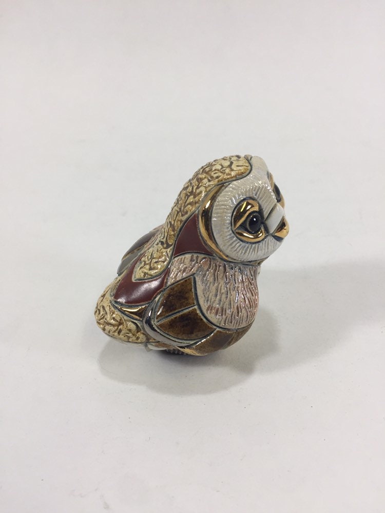 Derosa Baby Barn Owl Figurine - Etsy