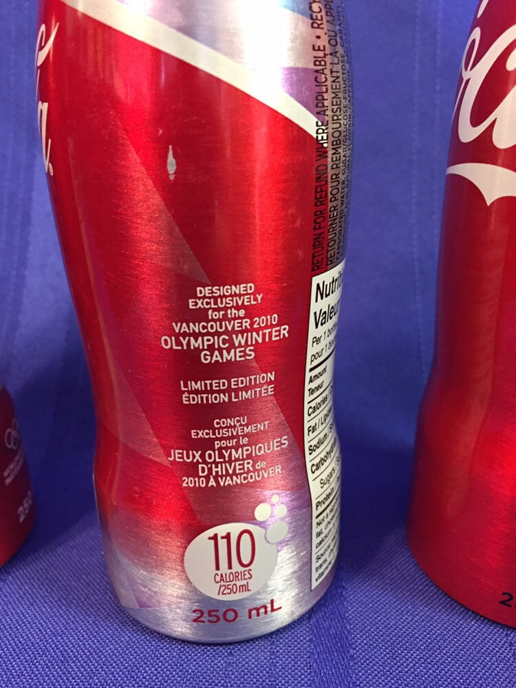 Bouteilles en aluminium Coca Cola. 3 assortis. 1 plaine non - Etsy Canada