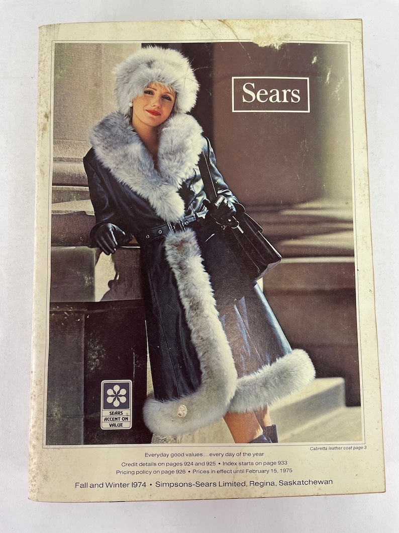 1974 Sears Fall and Winter Catalogue - Etsy