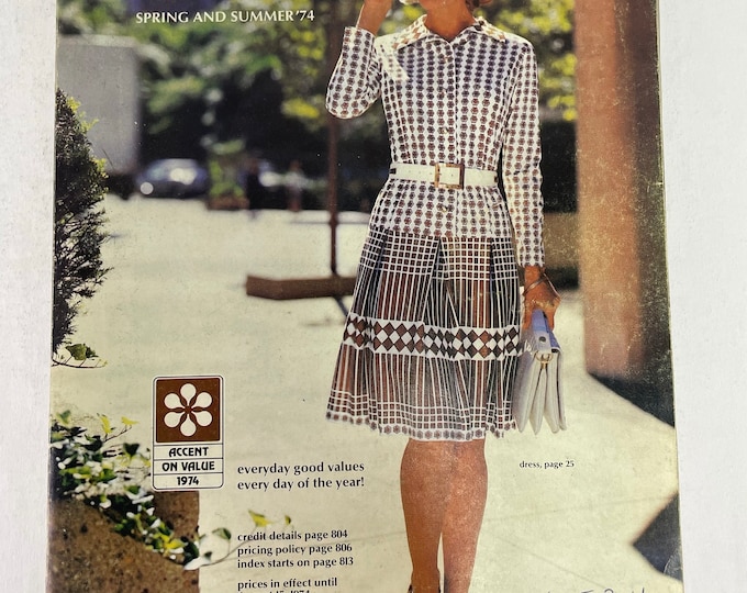 1974 Sears Spring and Summer Catalogue - Etsy